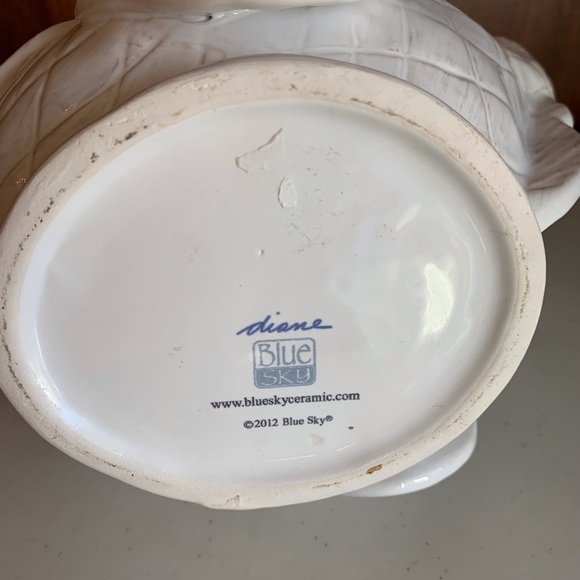 Blue Sky | Dining | Blue Sky Ceramics Diane White Swimming Koi Fish ...